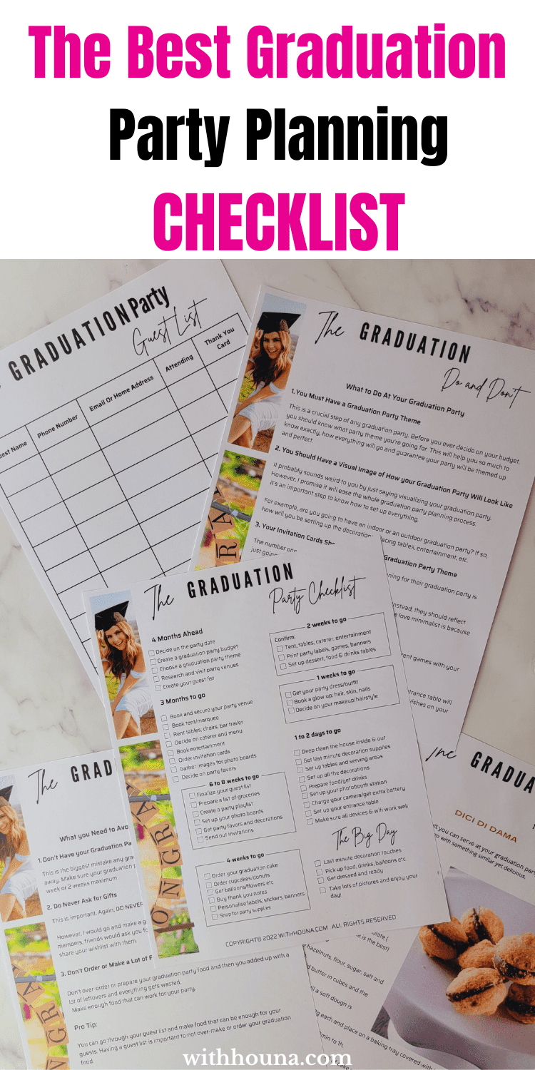 The Best Graduation Party Checklist to Keep Track of Your Graduation ...