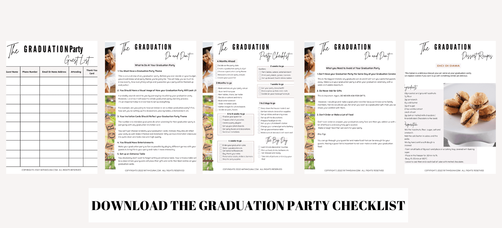 The Best Graduation Party Checklist to Keep Track of Your Graduation ...