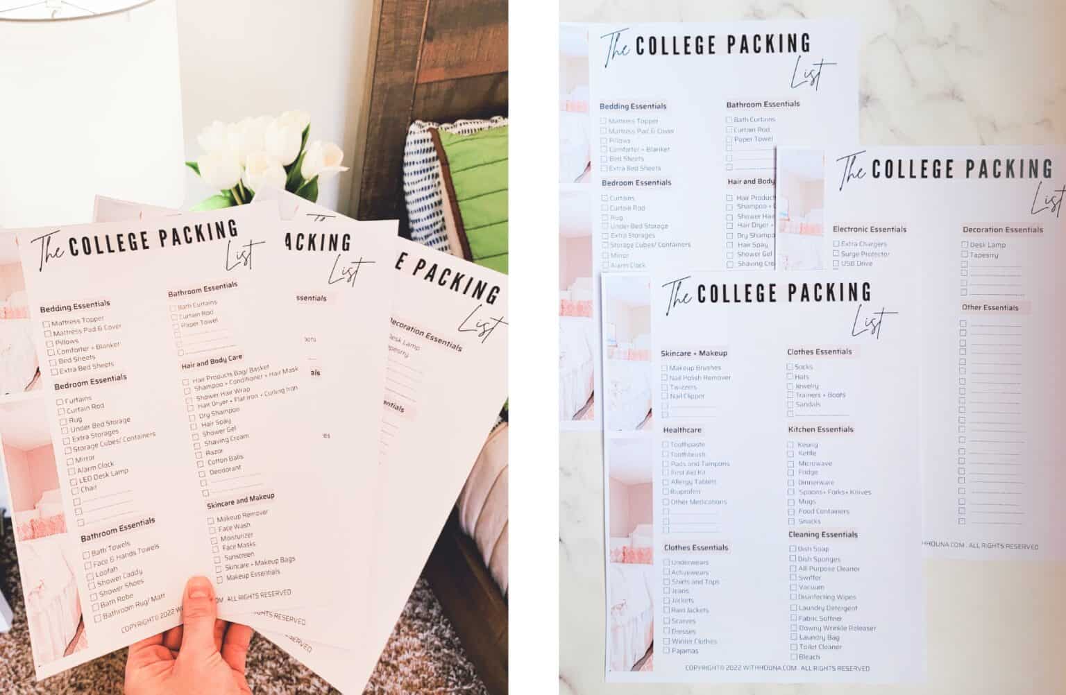 The Ultimate College Packing List You Absolutely Have to Get Your Hands ...