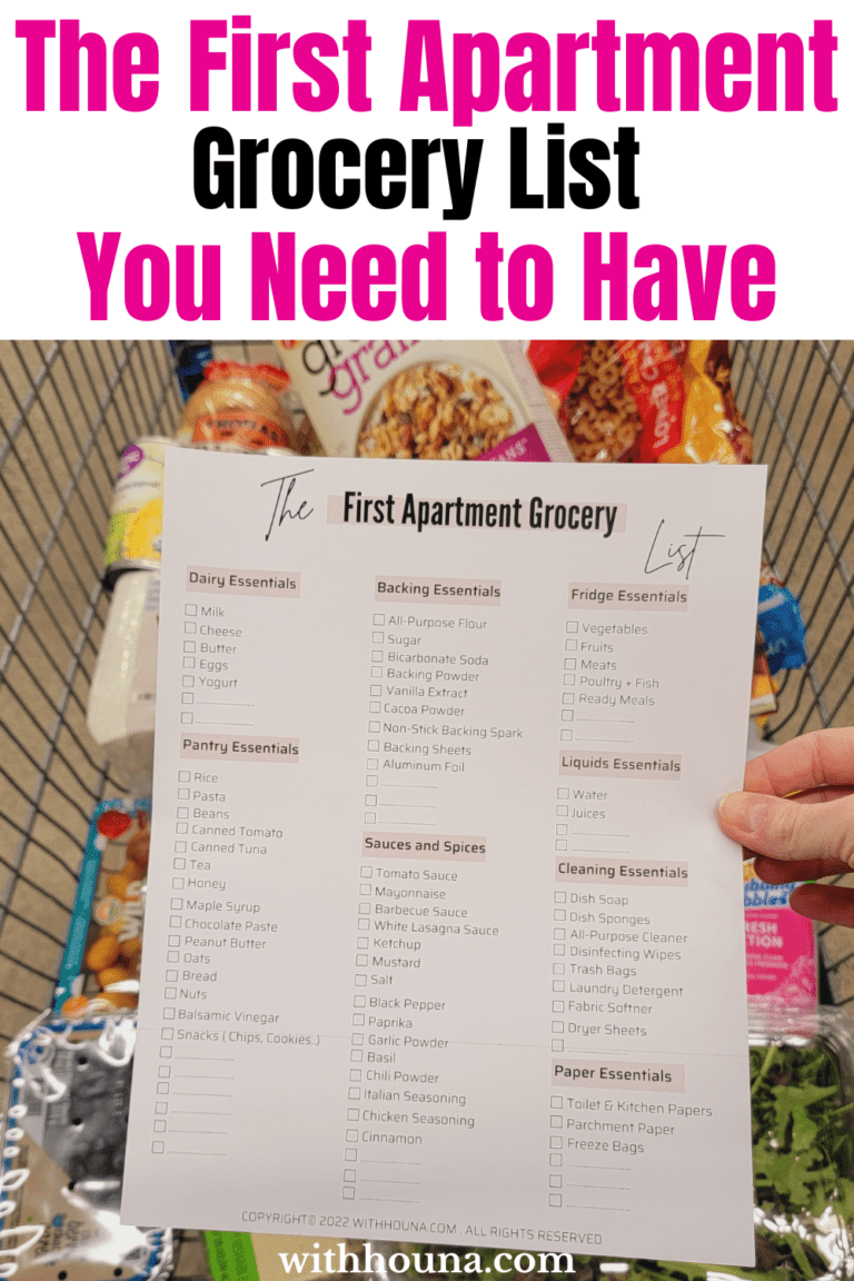 First Apartment Grocery List All Kitchen Essentials You Need To Settle Down In Your First