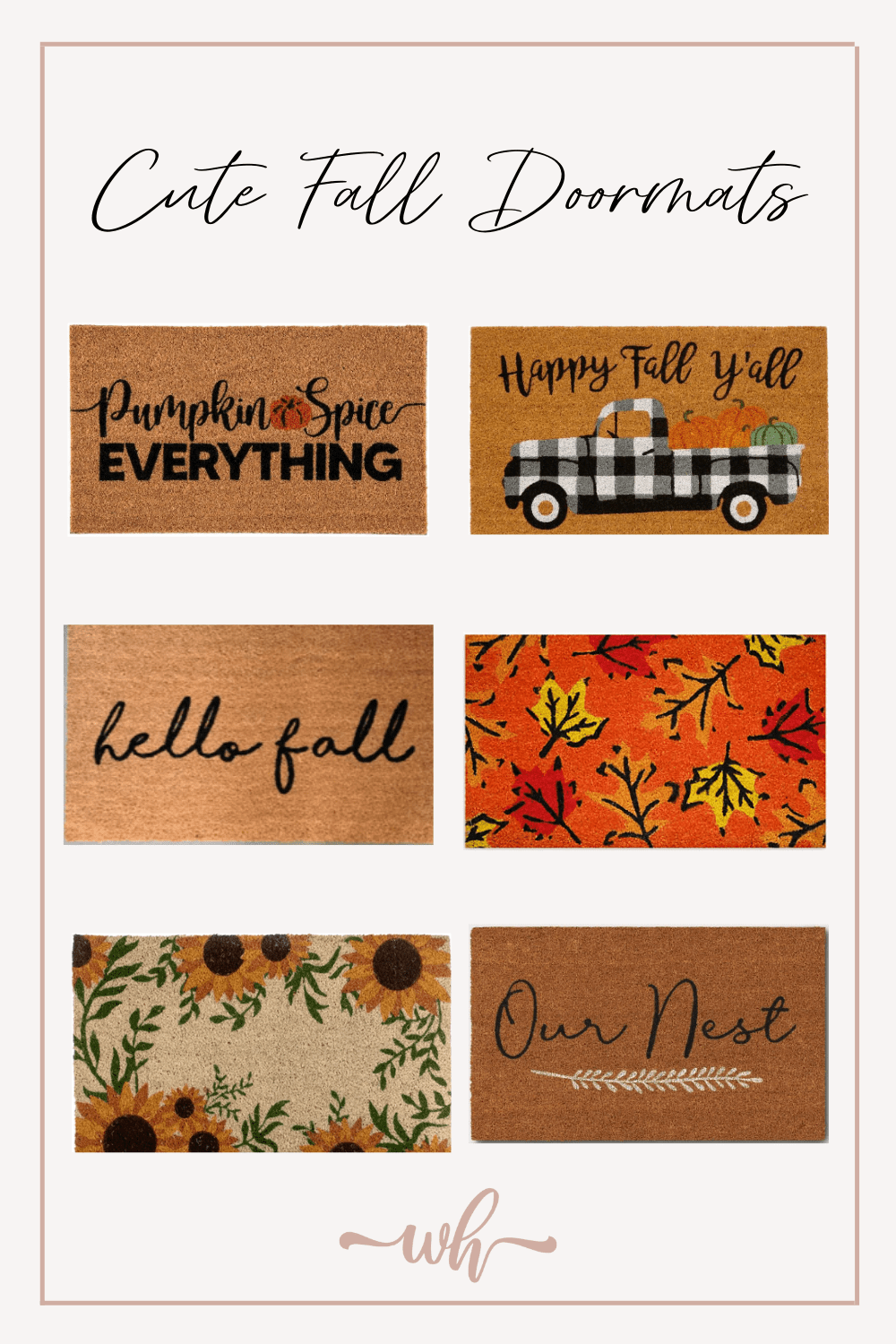 15 The Cutest Fall Outdoor Doormats Everyone is Getting This Year ...