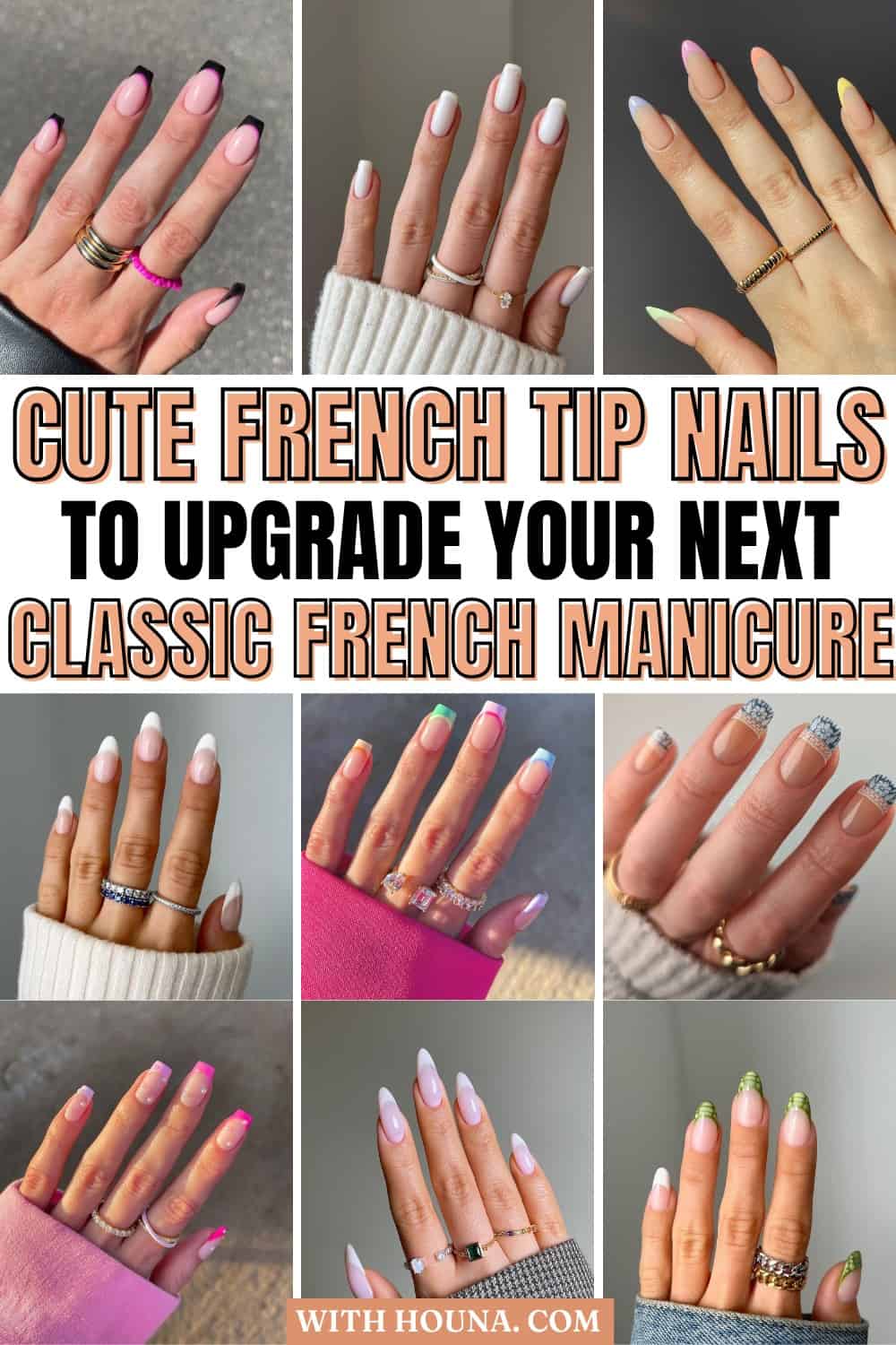 53 Insanely Cute French Tip Nails to Upgrade the Classic French Nails ...