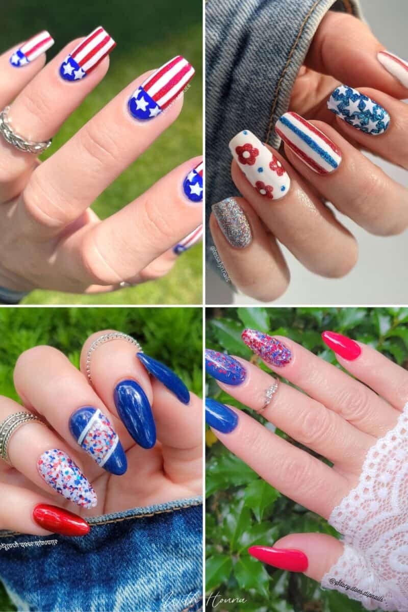 54 Gorgeous and Classy 4th Of July Nails We Can't Get Over In 2025 ...