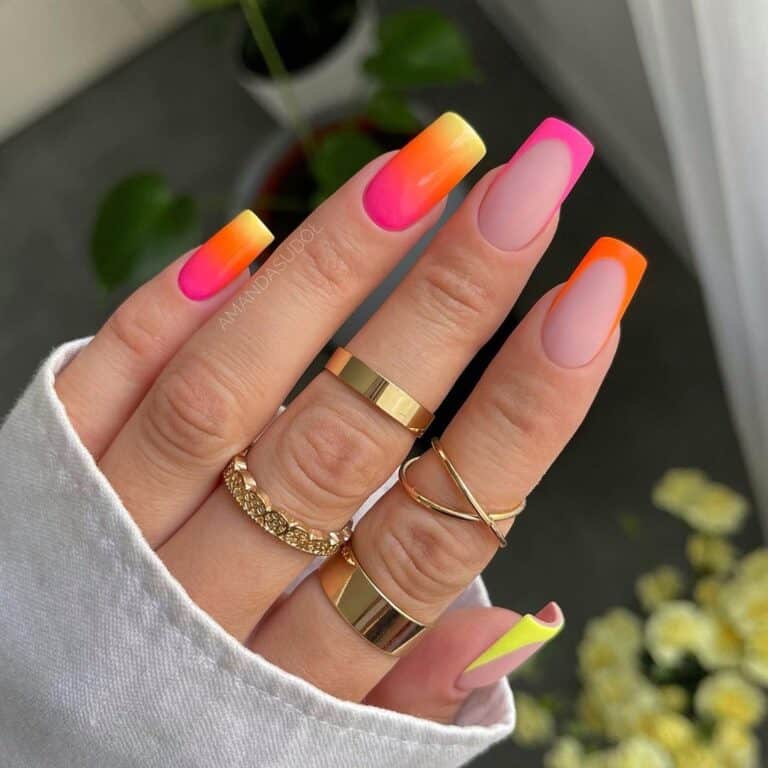 49 Bright Neon Nail Designs and Neon Nail Colors For Your Next Mani ...