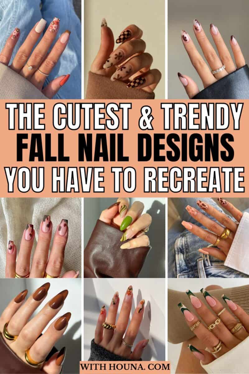 53 Trendy and Cute Fall Nail Designs And Fall Nail Colors to Upgrade ...