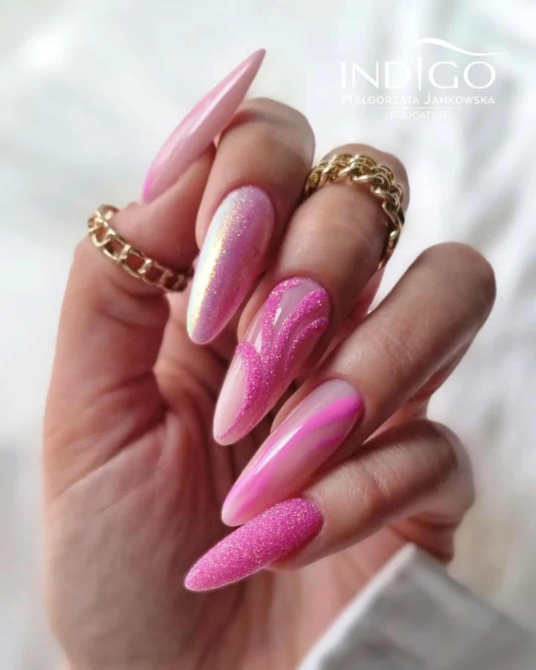 39 Cute Pink Barbie Nails Trends To Recreate Immediately - With Houna