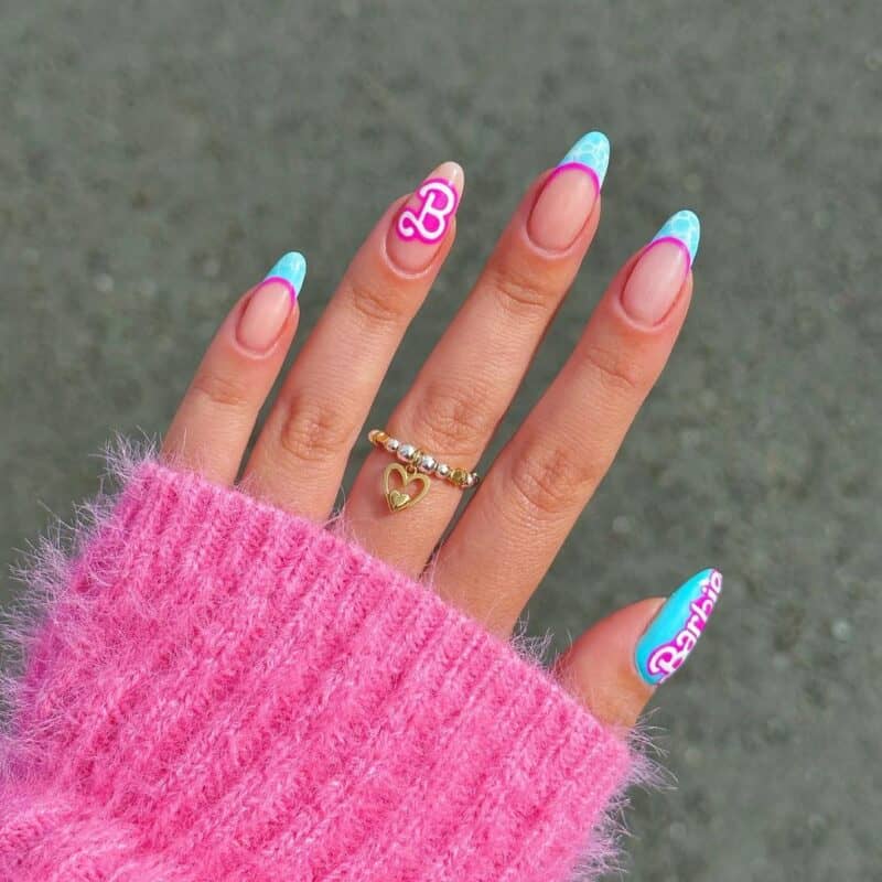 39 Cute Pink Barbie Nails Trends To Recreate Immediately - With Houna