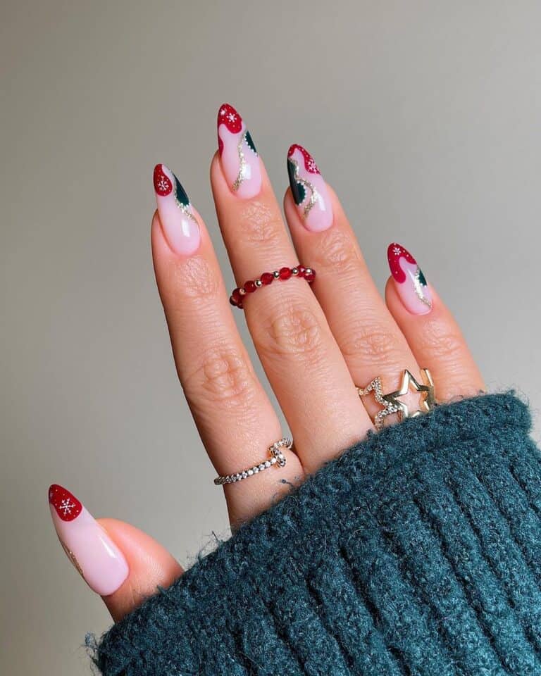 67 Cute Christmas Nail Designs and Christmas Nail Ideas You Have to ...
