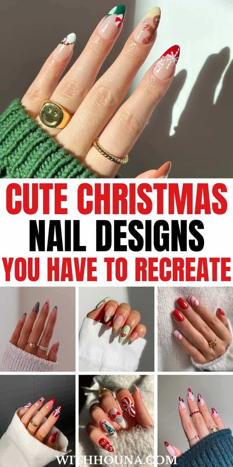 67 Cute Christmas Nail Designs and Christmas Nail Ideas You Have to ...