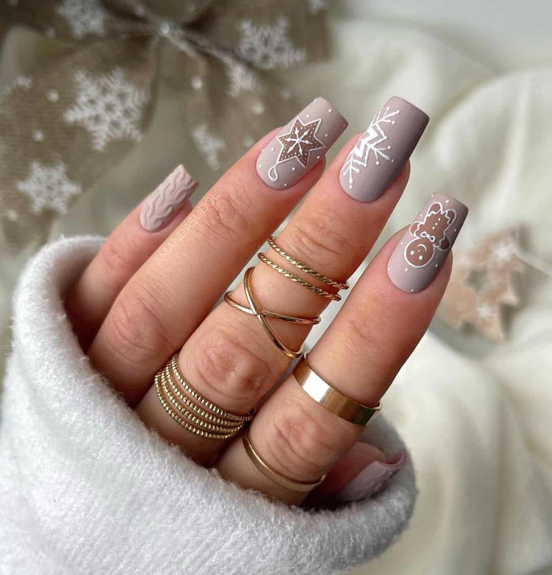 47 Insanely Cute December Nails and December Nail Designs You Have to ...