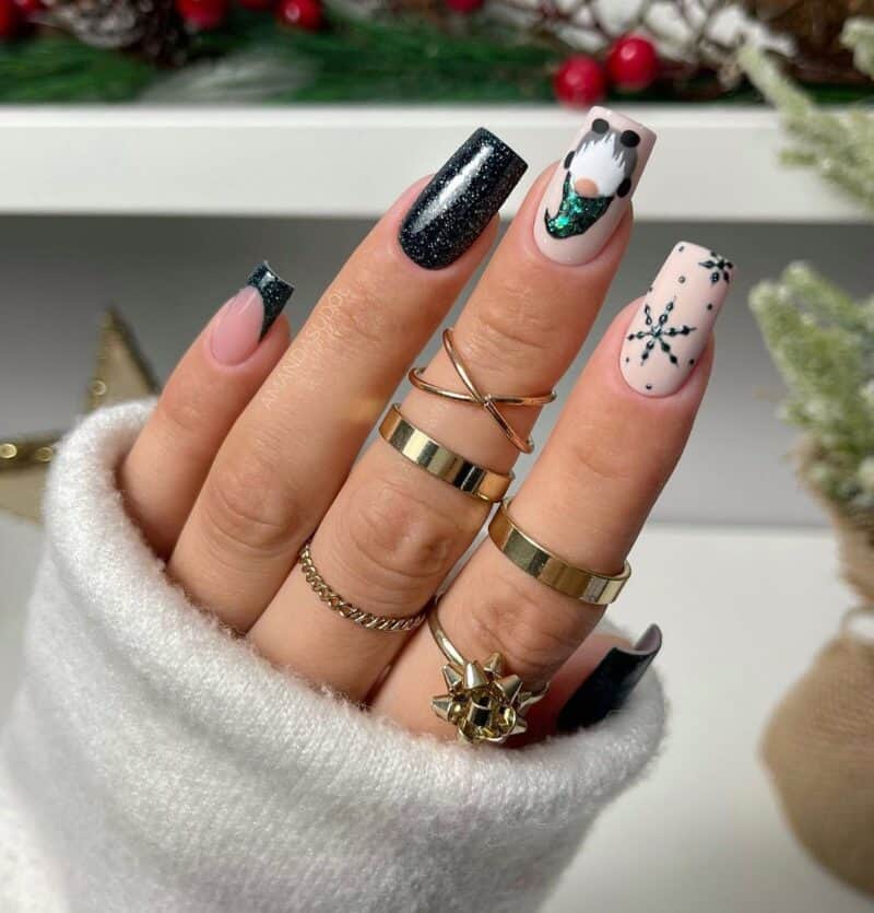47 Insanely Cute December Nails and December Nail Designs You Have to ...