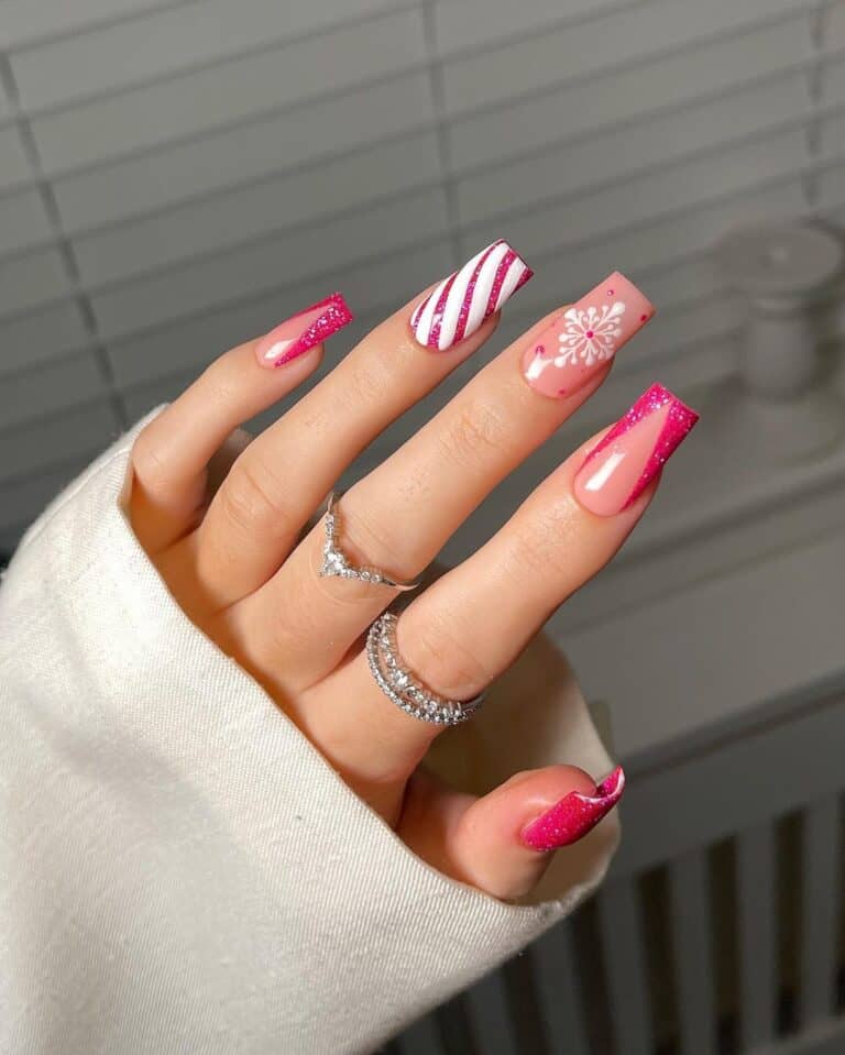 47 Insanely Cute December Nails and December Nail Designs You Have to ...