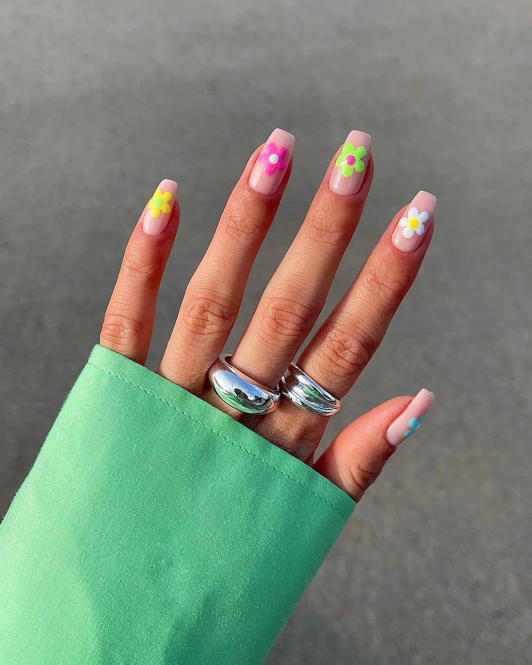 30 Gorgeous Short Spring Nails and Short Nails for Spring You Have to ...