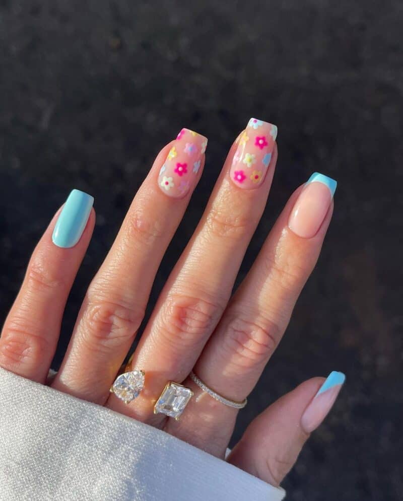 37 Gorgeous Short Spring Nails and Short Nails for Spring You Have to ...