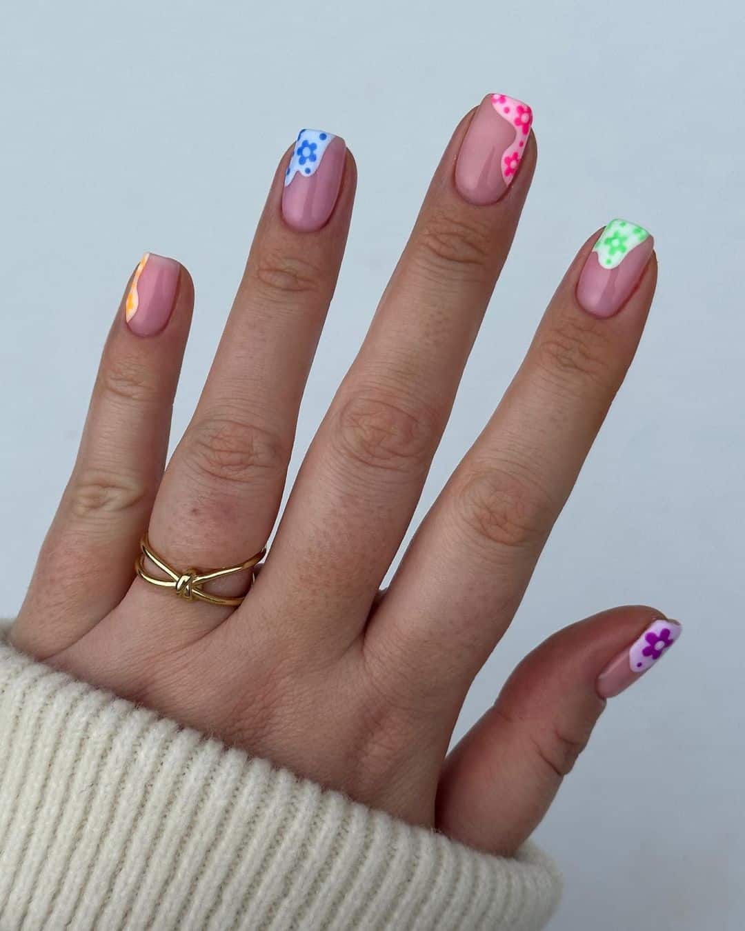30 Gorgeous Short Spring Nails and Short Nails for Spring You Have to ...