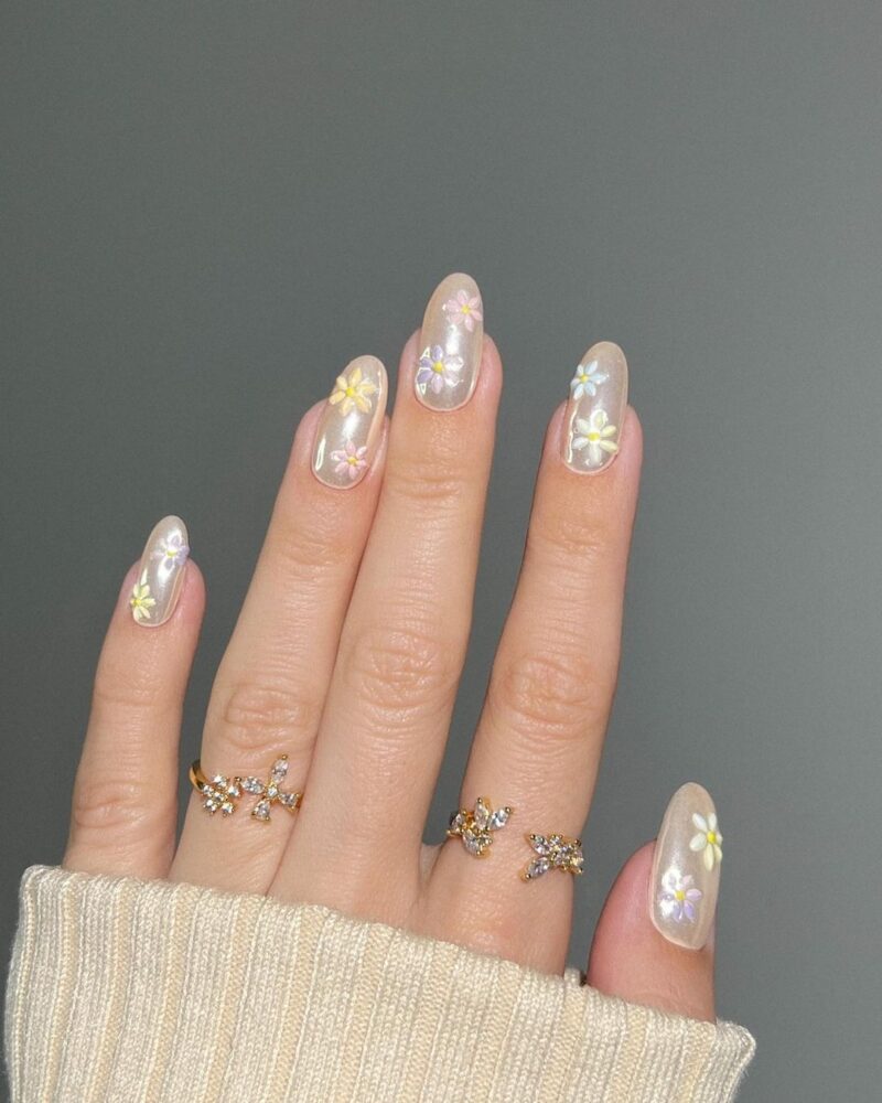 47 Insanely Cute April Nails and April Nail Designs For Your Next ...