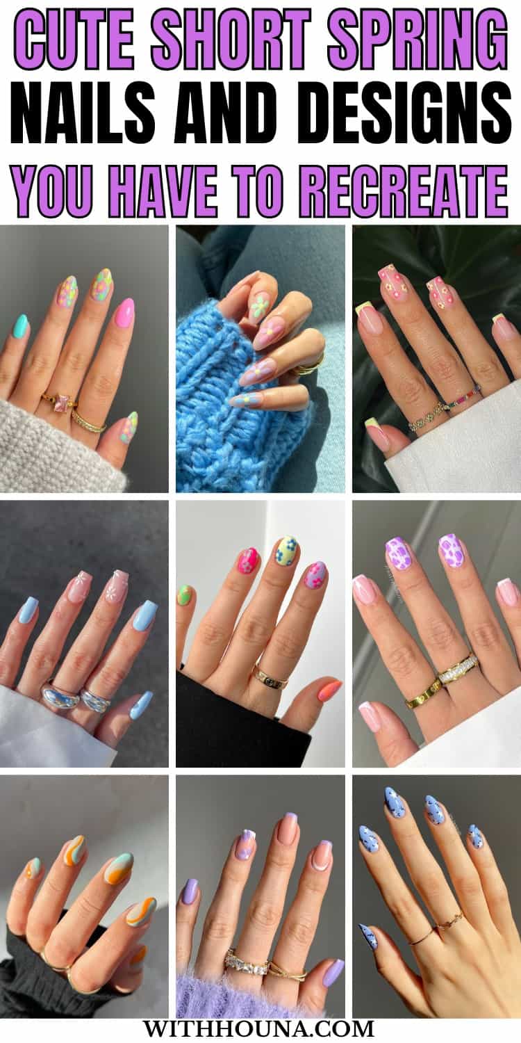 37 Gorgeous Short Spring Nails and Short Nails for Spring You Have to ...