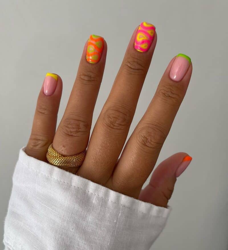 42 Cute Short Summer Nails and Short Summer Nail Designs To Try This ...