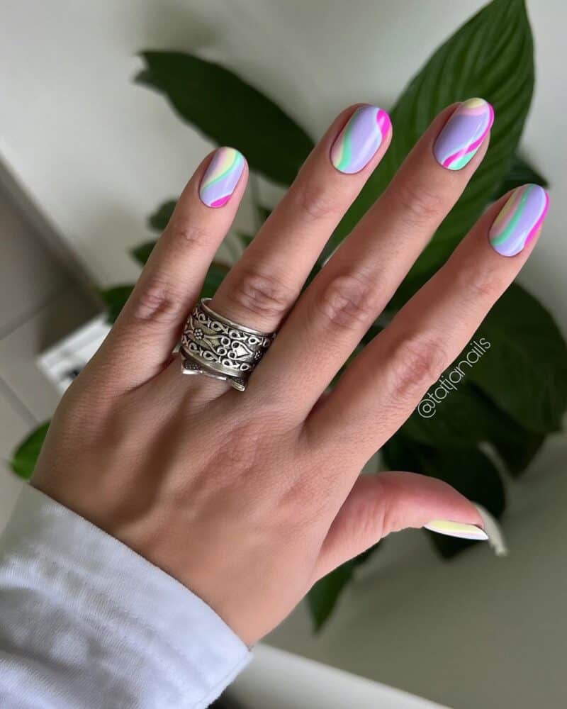 42 Cute Short Summer Nails and Short Summer Nail Designs To Try This ...
