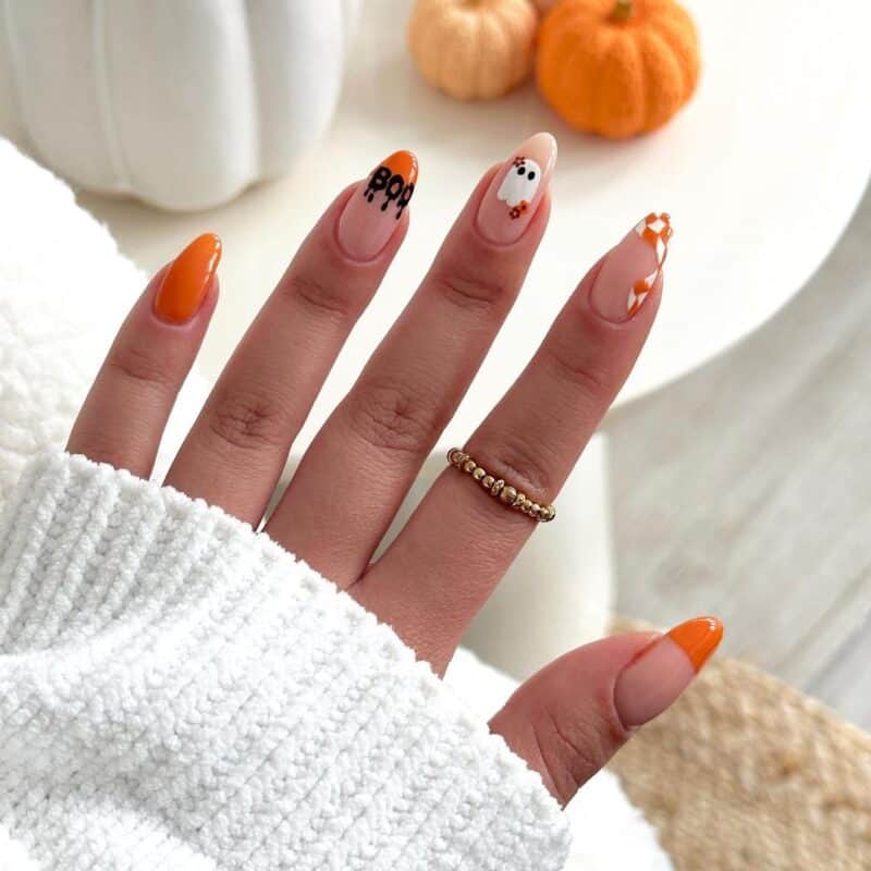 36 Unique October Nails for Autumn with a Spice of Spookiness - With Houna
