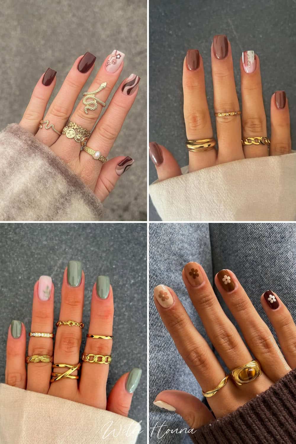 40 Eye-Catchy Short Fall Nails to Recreate This Fall - With Houna