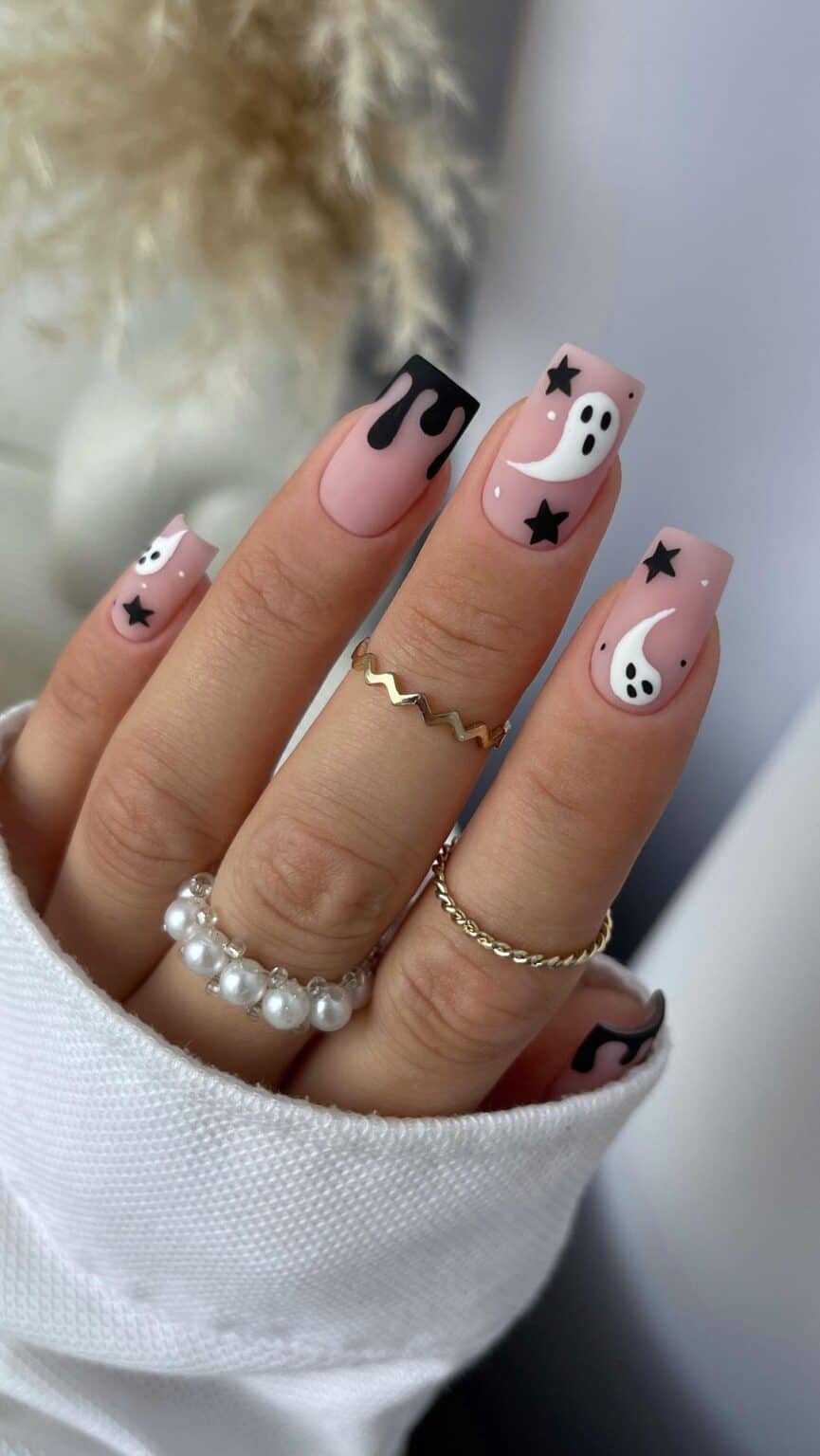 36 Unique October Nails for Autumn with a Spice of Spookiness - With Houna