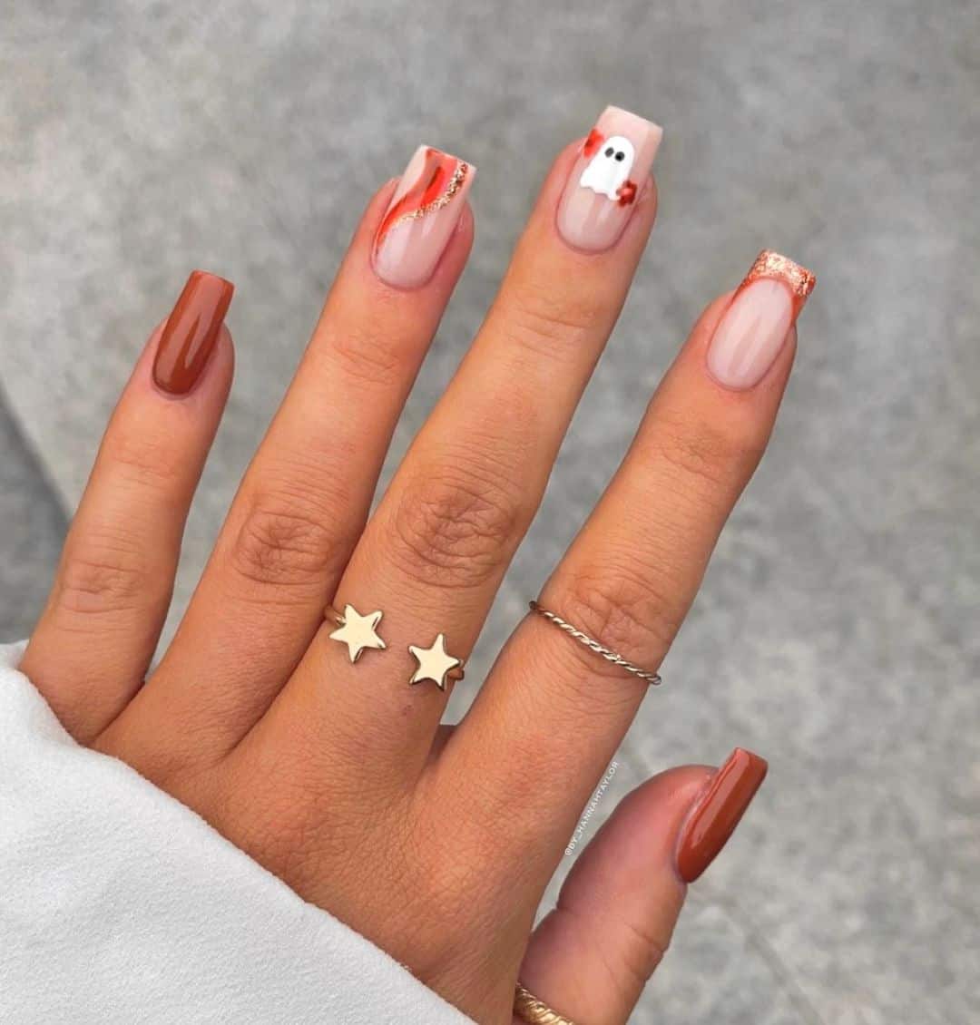 39 Spooky Short Halloween Nails You'll Absolutely Love - With Houna