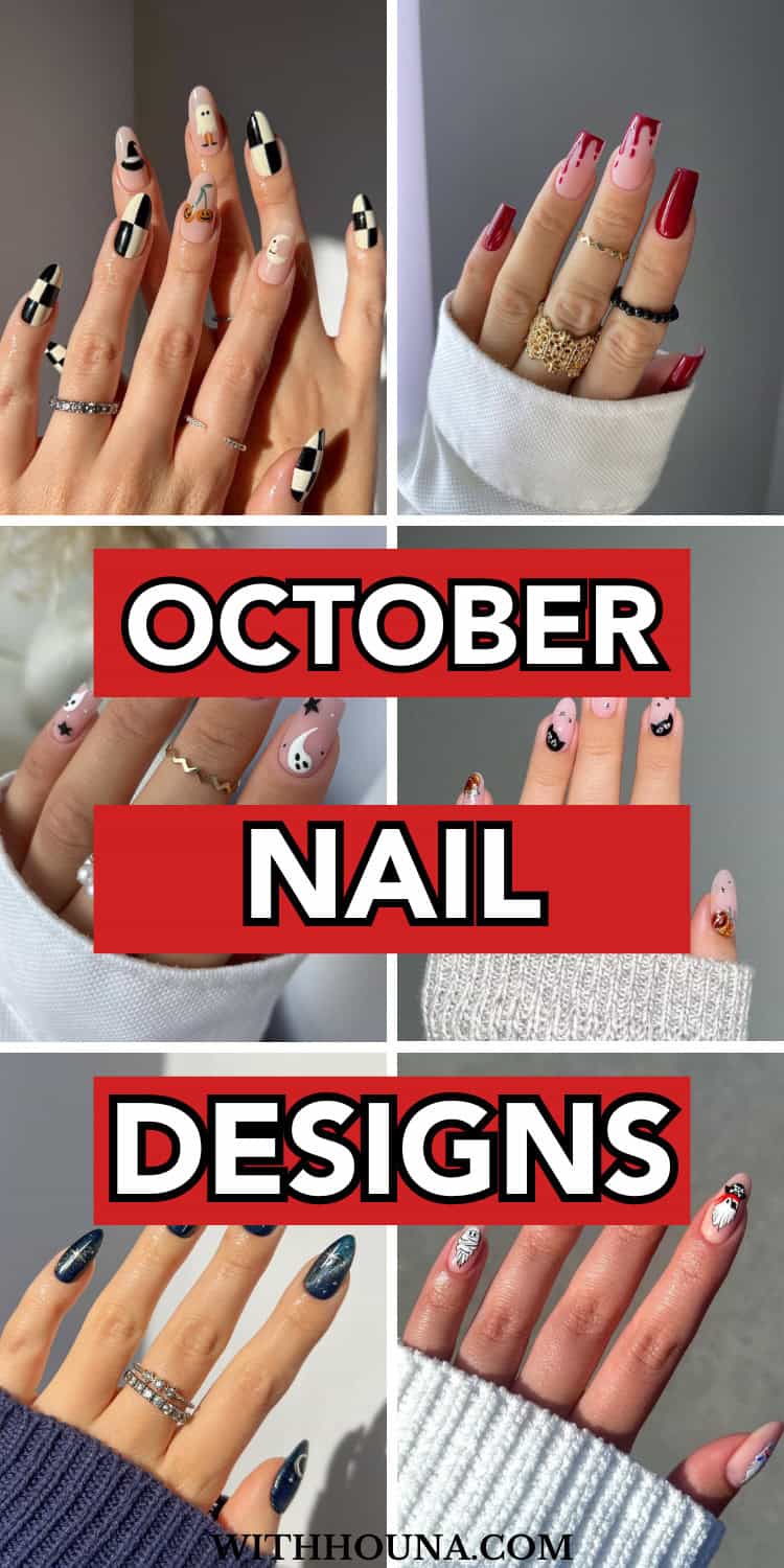 36 Unique October Nails for Autumn with a Spice of Spookiness - With Houna