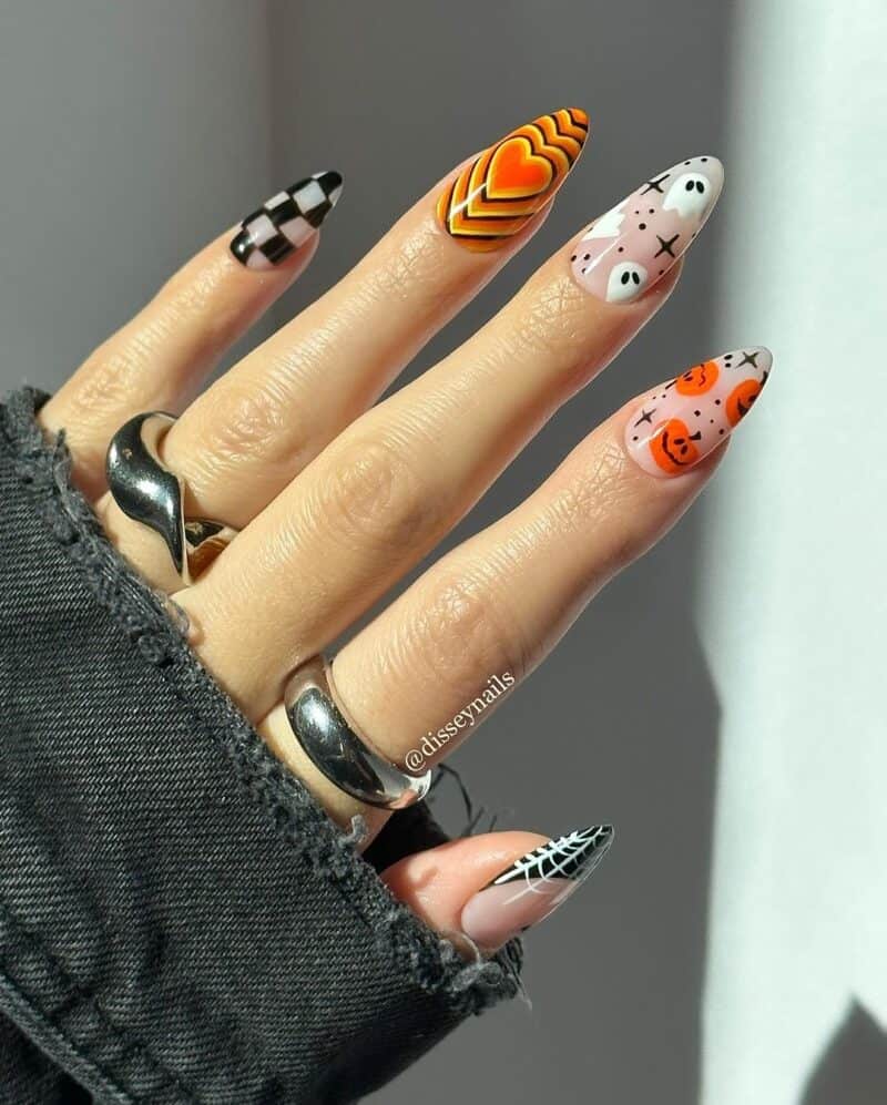36 Unique October Nails for Autumn with a Spice of Spookiness - With Houna